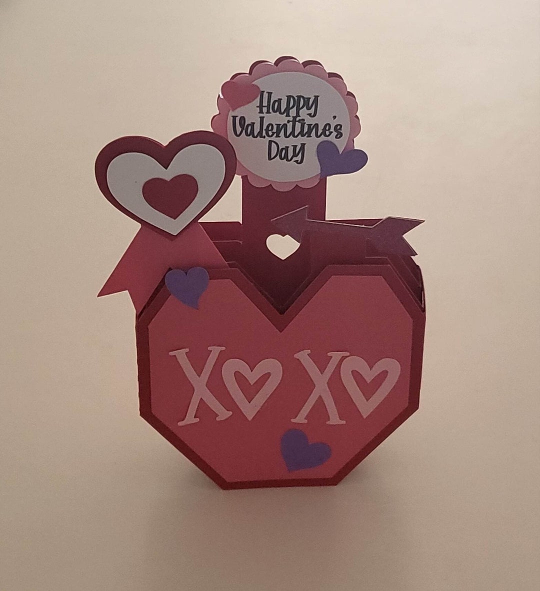 Velentine's Day Heart Box Handmade Pop up Card - Etsy