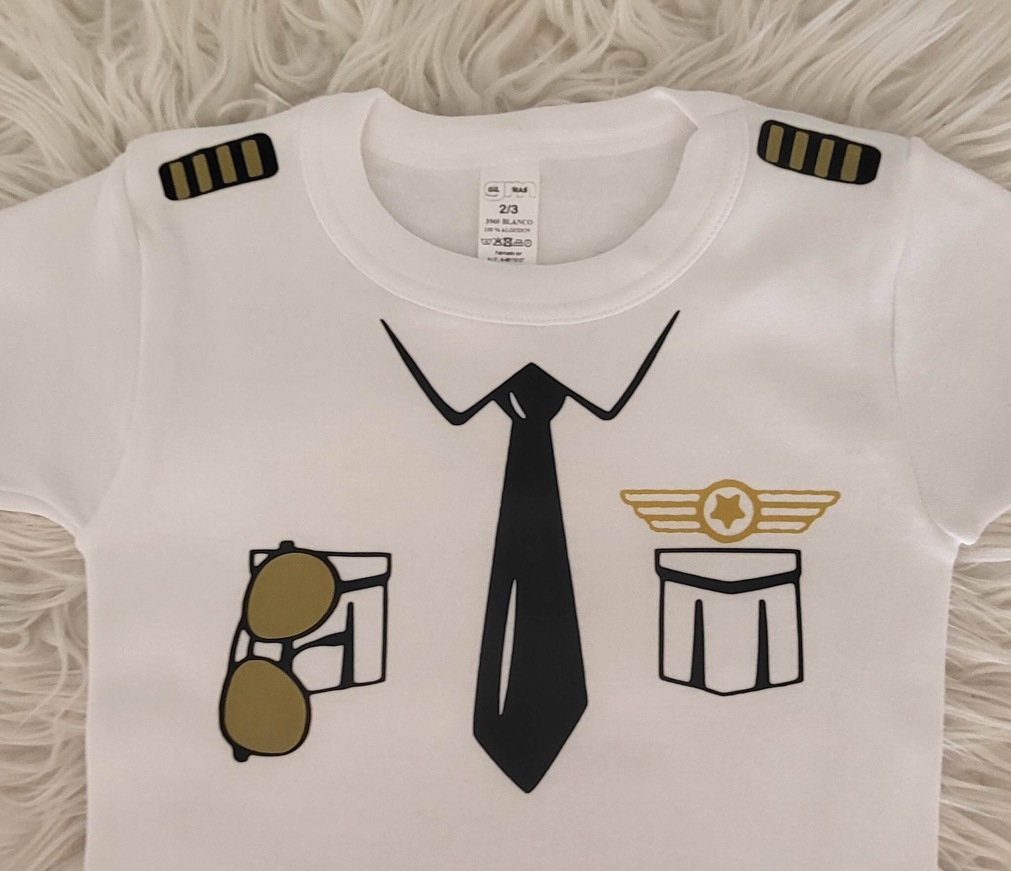 Kids Pilot / Captain Dress up T-shirt - Available in Sizes 2Y - 12Y ...