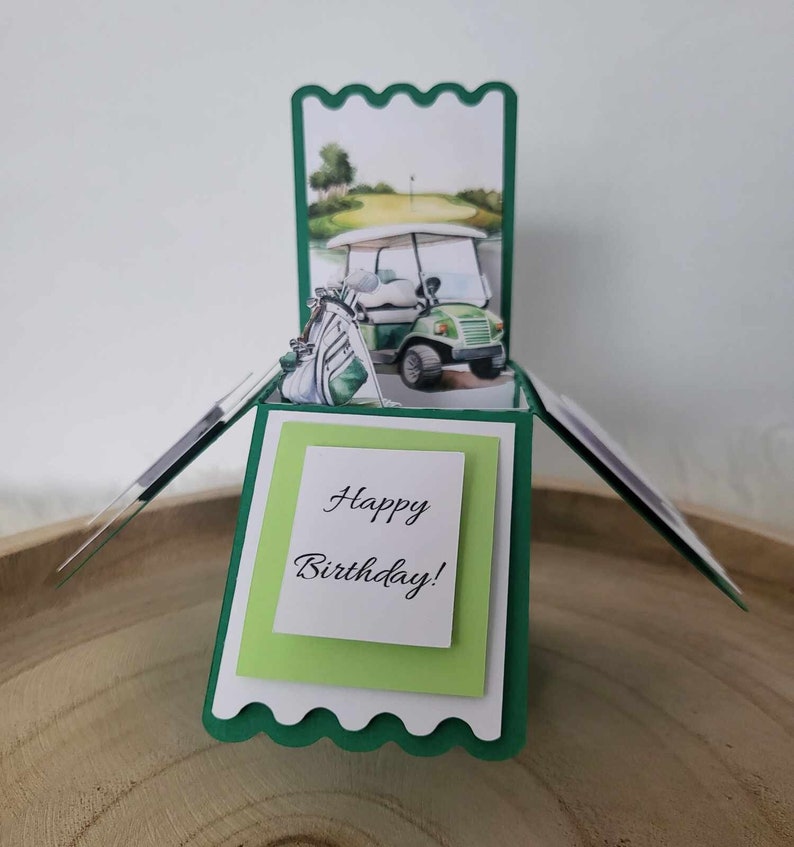Golf / Golfing Themed 3D Pop up Card - Etsy