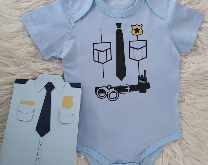 Personalized Police Baby Clothes With Names Police Officer Baby Outfit ...