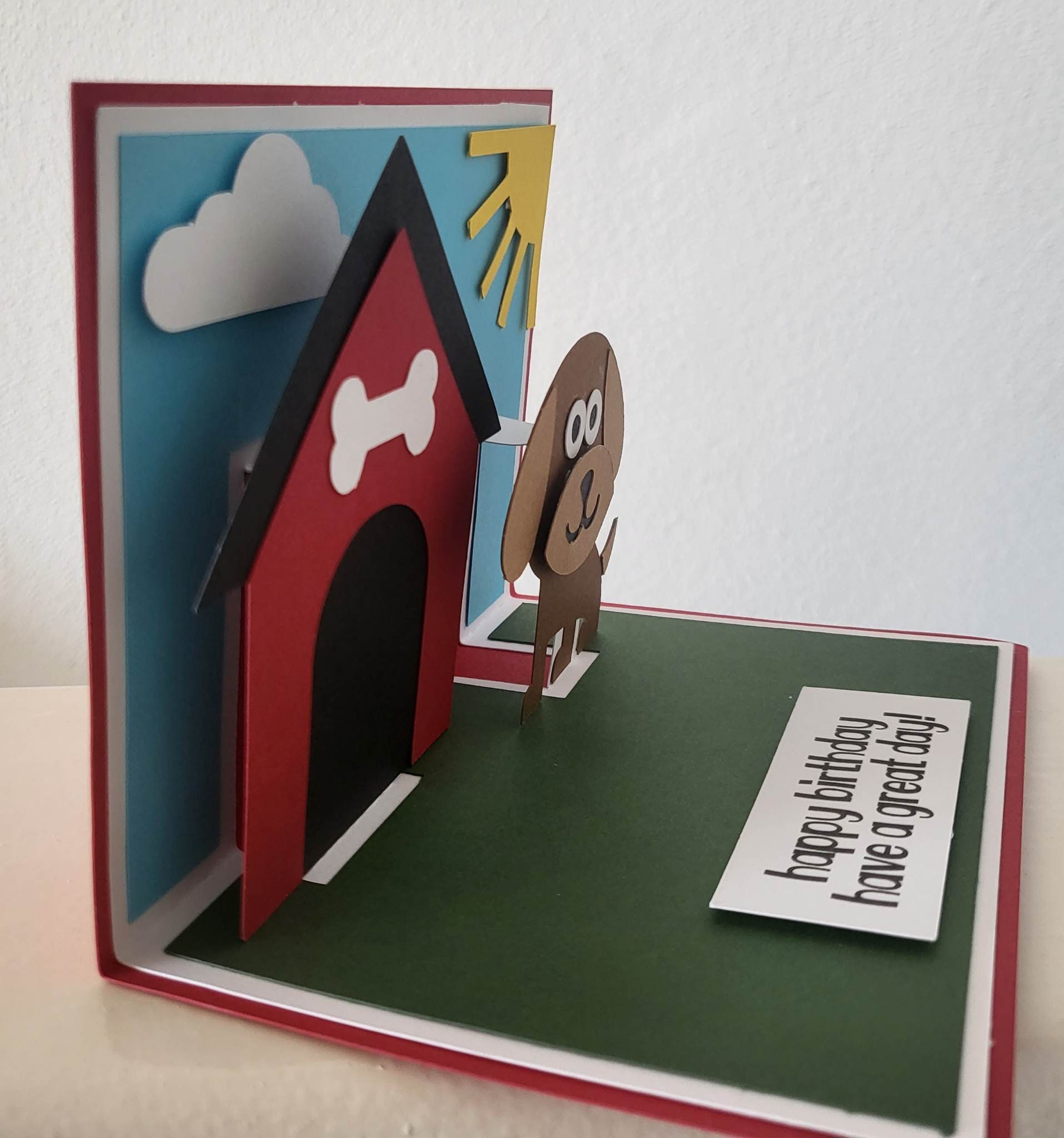Dog Themed Pop up Card Birthday - Etsy