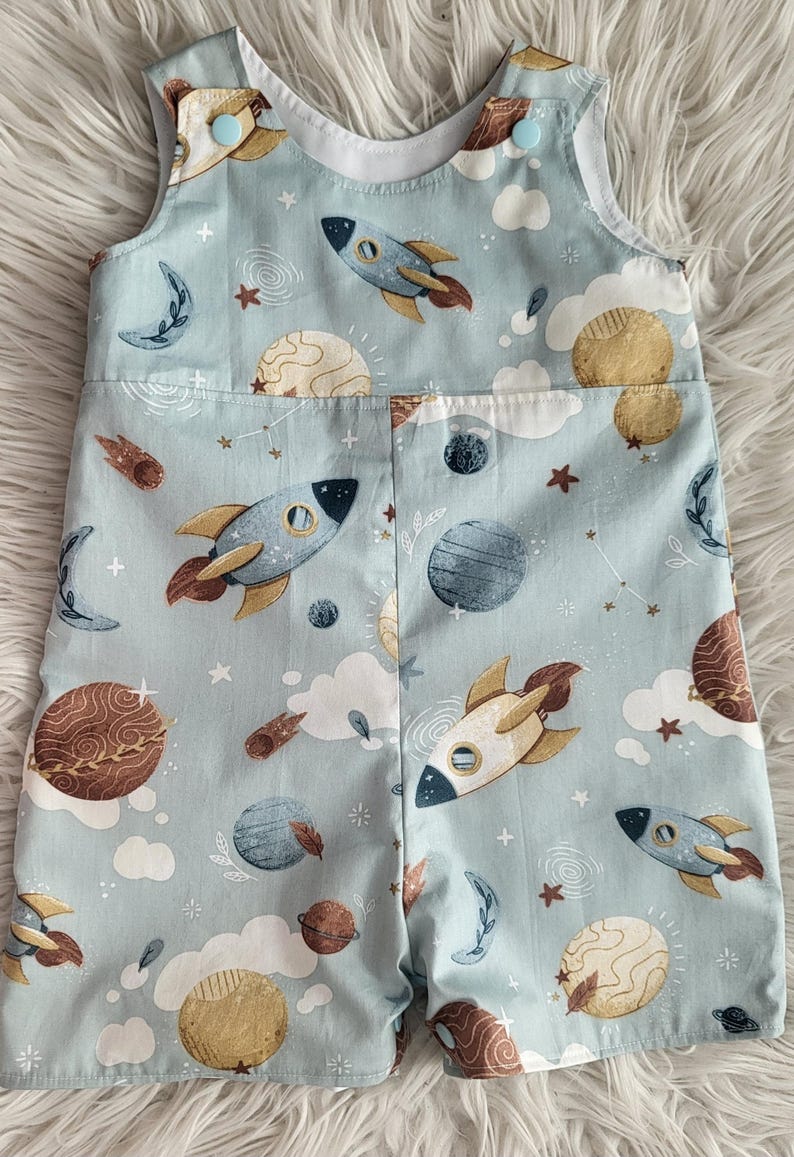 Baby / Toddler Space Print Romper / Shortall / Bodysuit - Birthday Cake ...
