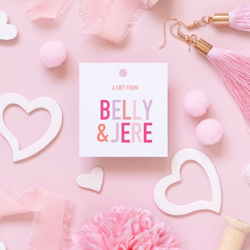 Birthday Gift Tags, Square Gift Tag, Birthday Party, Celebration Tag ...