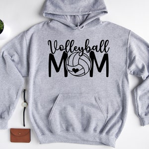Volleyball Mom Sweatshirt and Hoodie, Volleyball Mom Gift, Volleyball ...