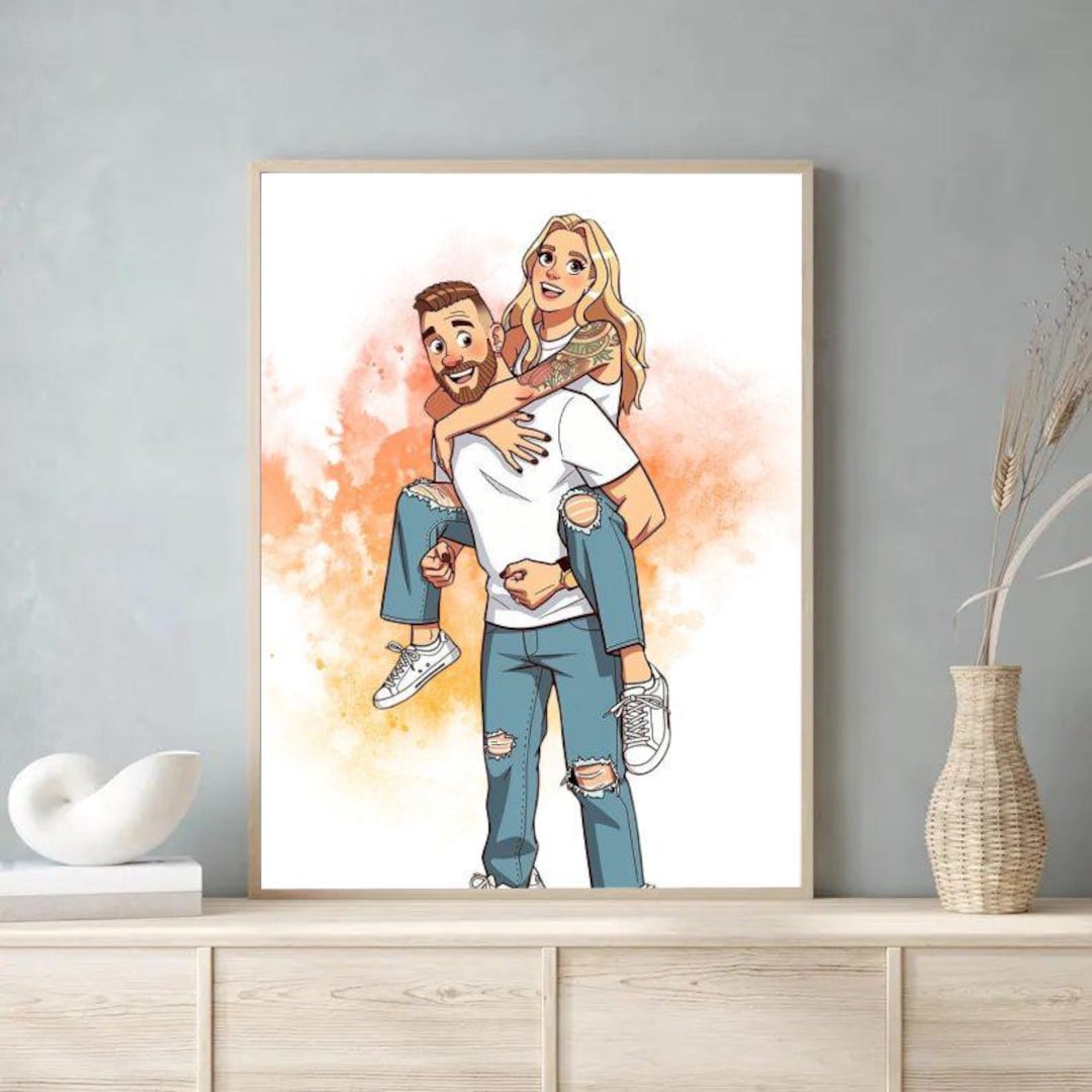 Cartoon Illustration From Photo, Custom Cartoon Illustration Portrait ...