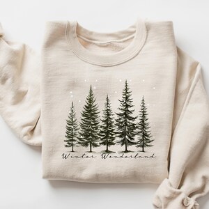 Winter Wonderland Sweatshirt: Christmas Tree Crew Shirt - Etsy