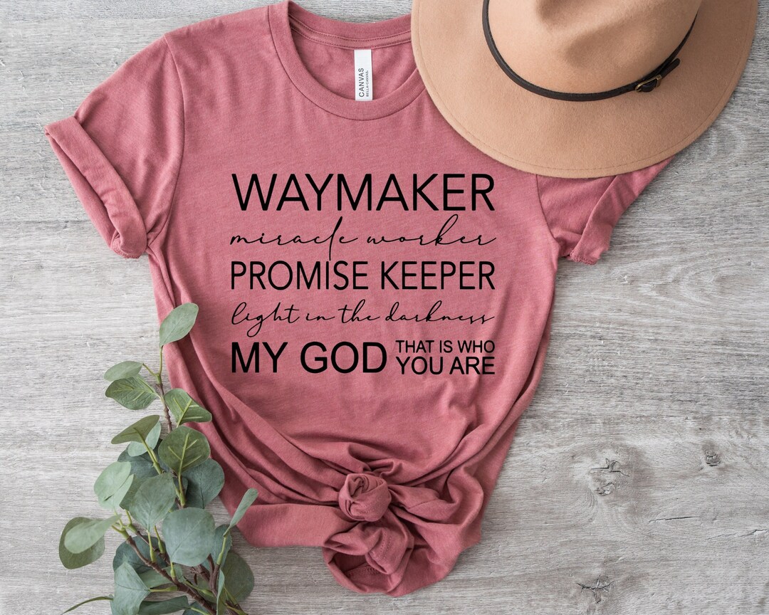 Waymaker Christian T-shirt: Religious Bible Verse Tee - Etsy
