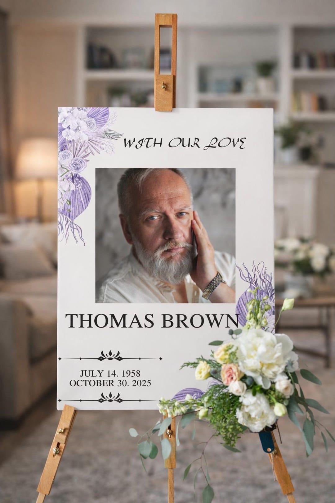 Custom Funeral Welcome Sign, Memorial Welcome Sign, Personalized ...