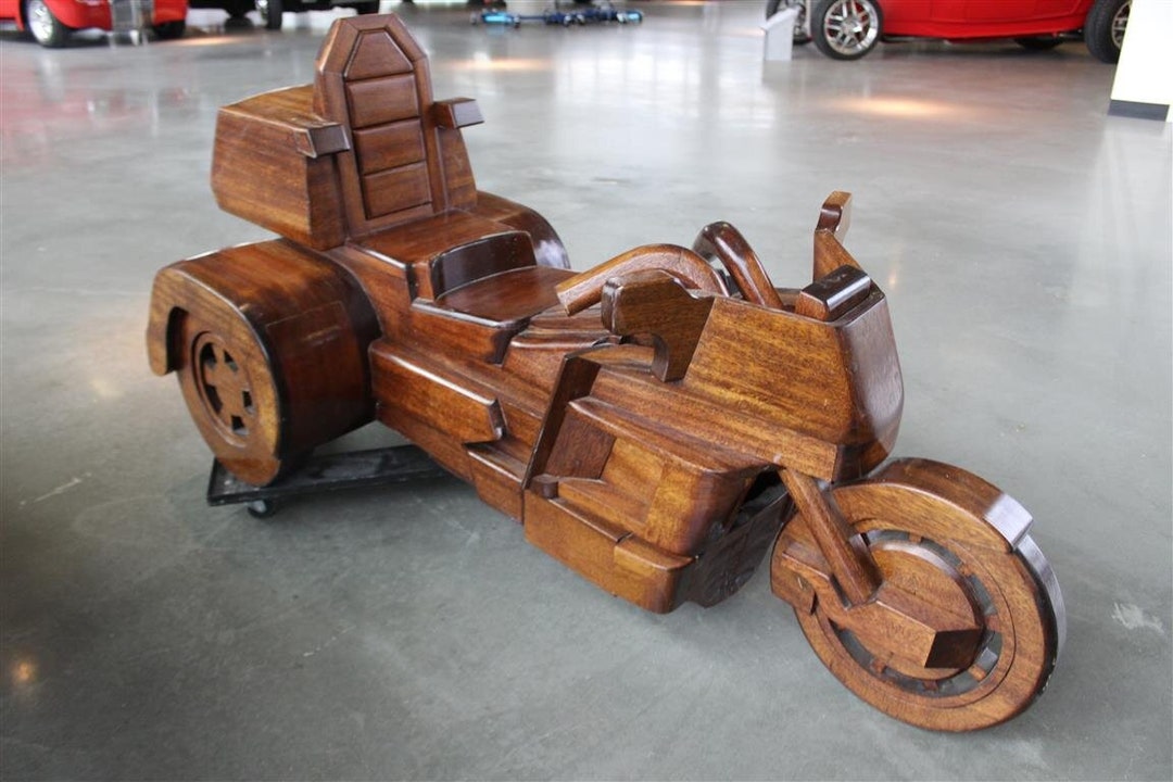 Handcrafted Wooden Full Sized Harley Motorcycle - Etsy