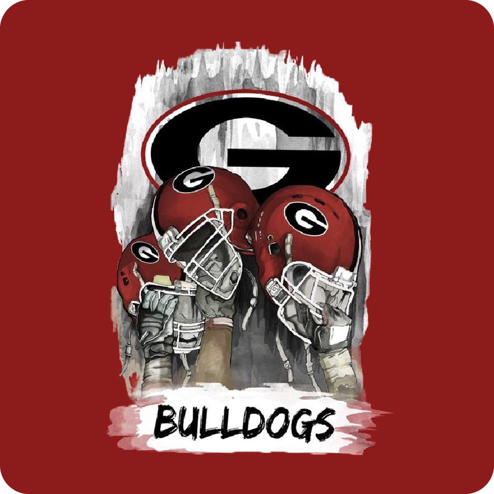 Red UGA Helmet Mouse Pad! - Etsy