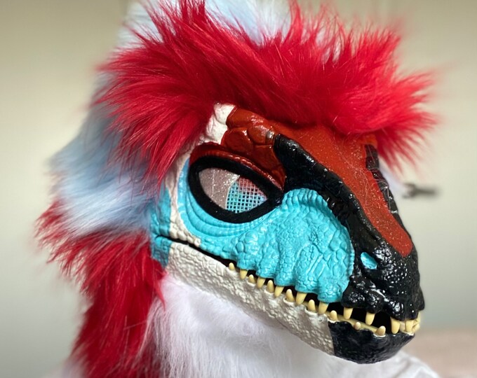 Slushie Themed Premade Furry Fursuit Dino-mask Head Snug Fit - Etsy