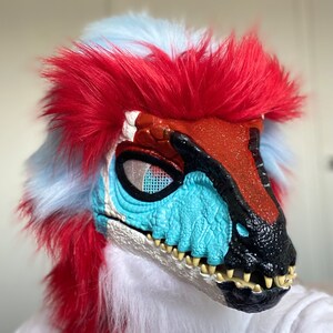 Slushie Themed Premade Furry Fursuit Dino-mask Head Snug Fit - Etsy