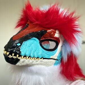 Slushie Themed Premade Furry Fursuit Dino-mask Head Snug Fit - Etsy