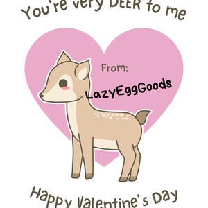Cute Forest Animals Instant Download Printable Valentine's - Etsy