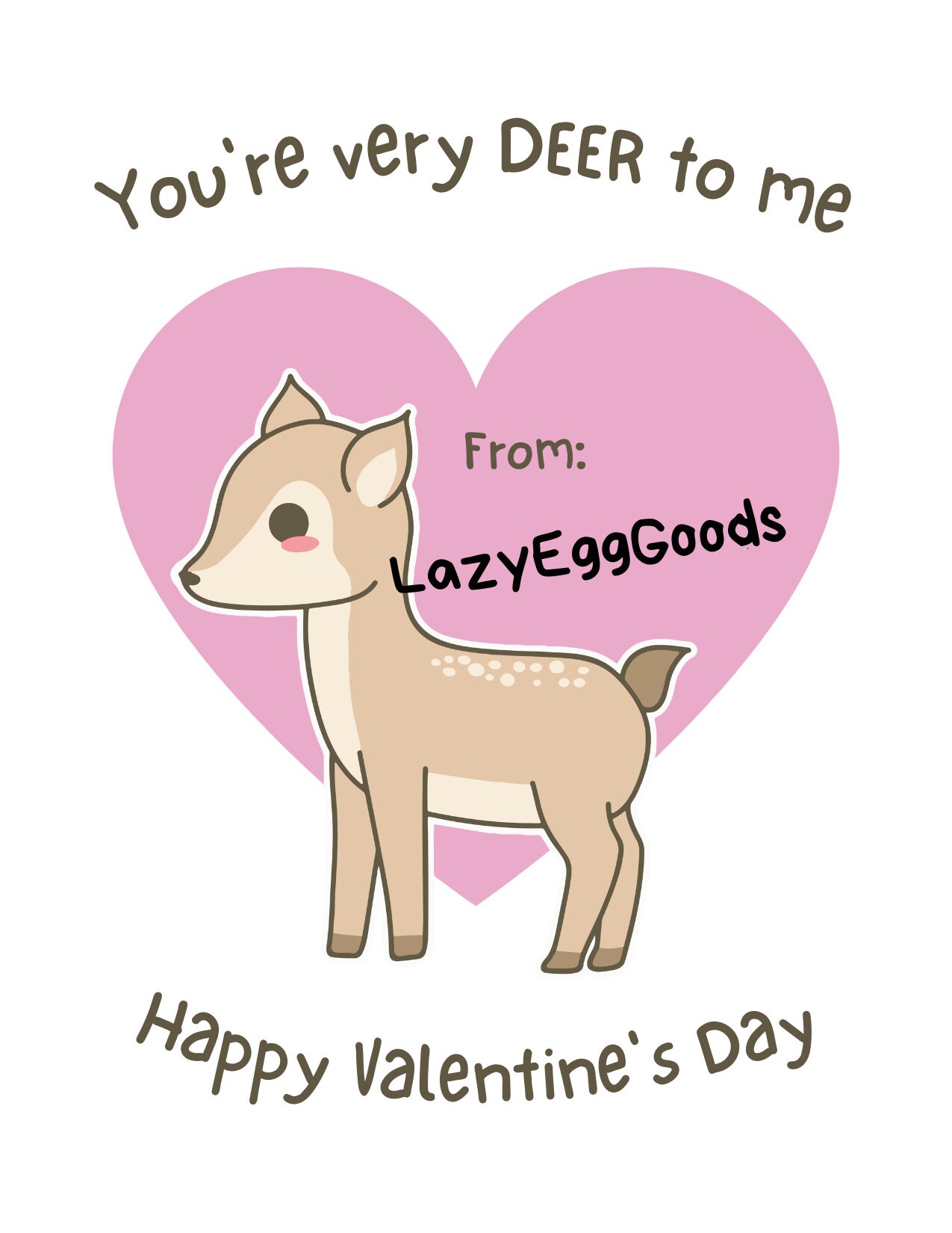 Cute Forest Animals Instant Download Printable Valentine's - Etsy