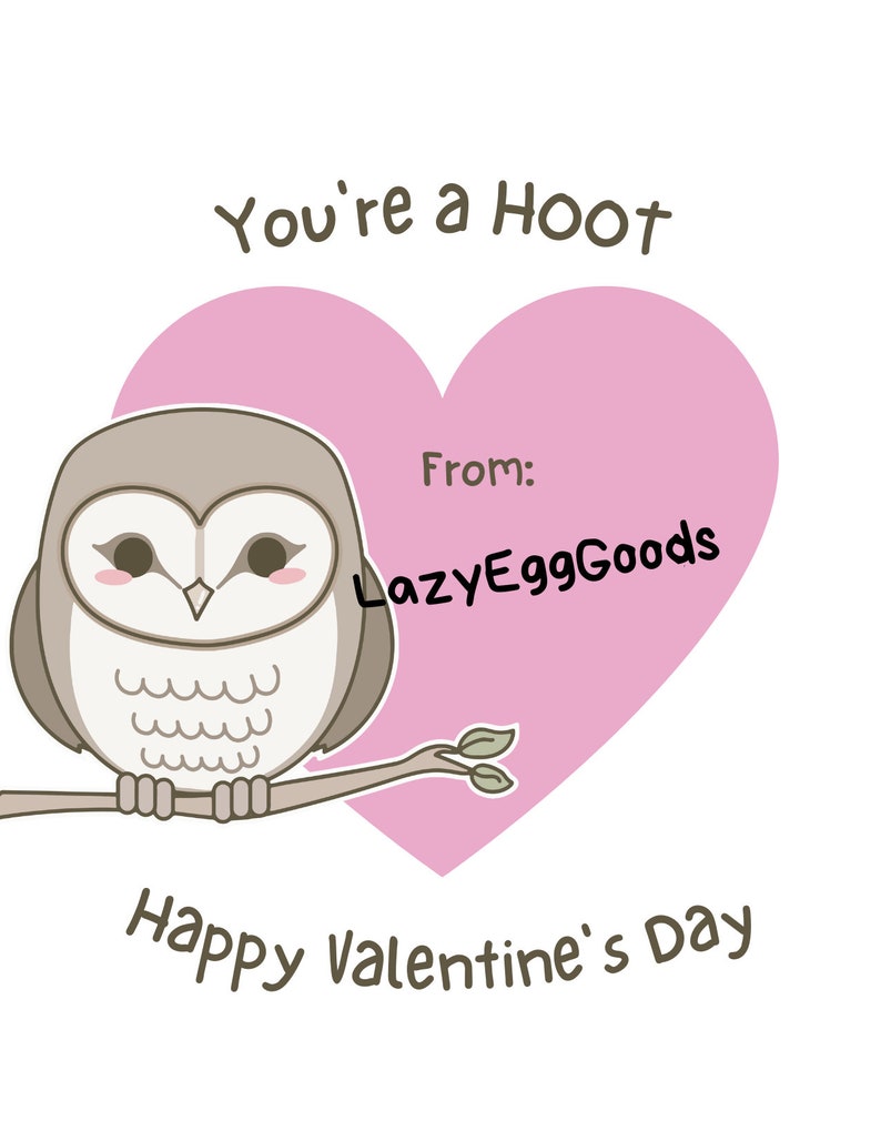 Cute Forest Animals Instant Download Printable Valentine's - Etsy