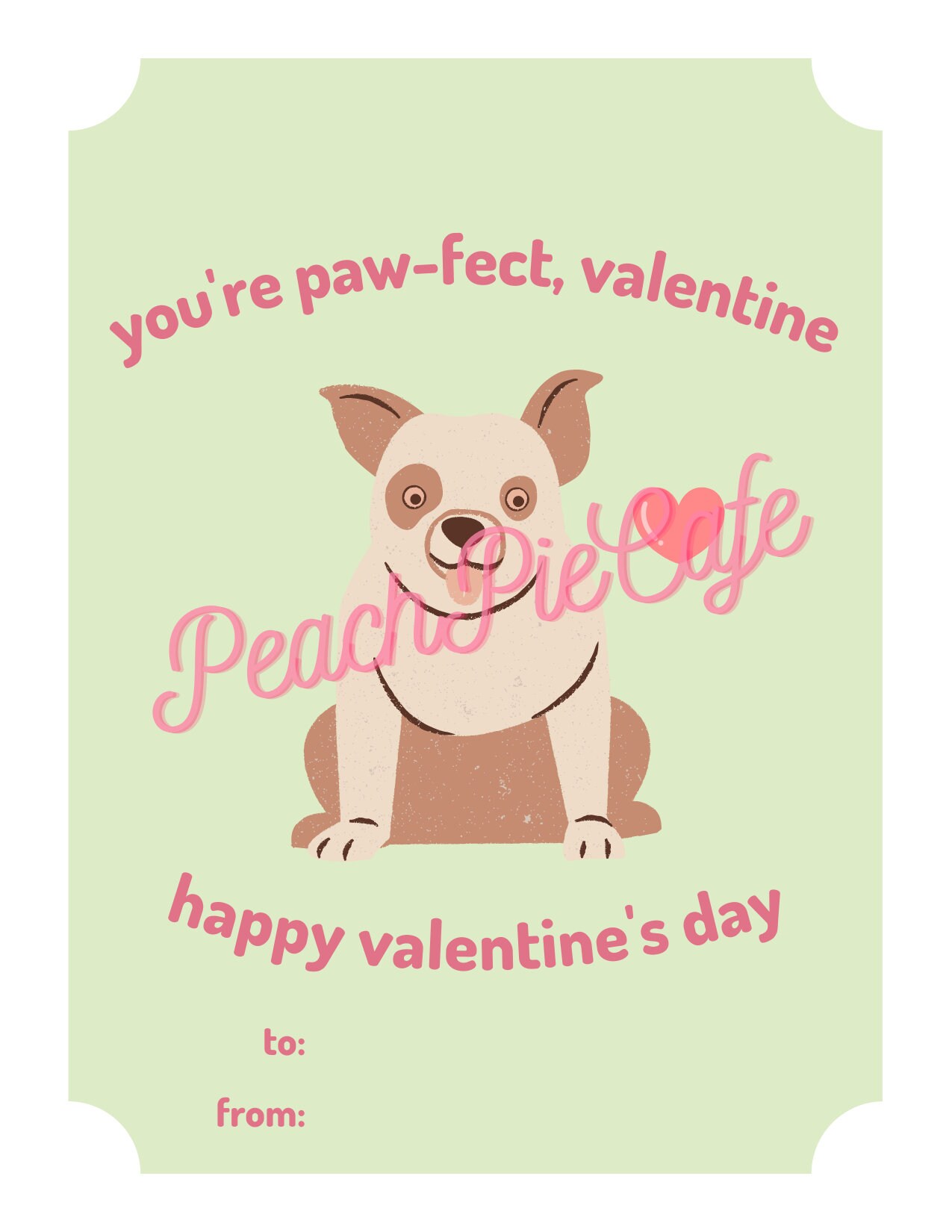 Cute Instant Download Puppy Printable Valentine's Day Cards, Classroom ...