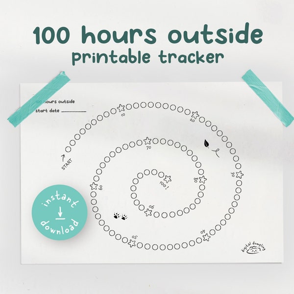 100 Hours Tracker - Etsy