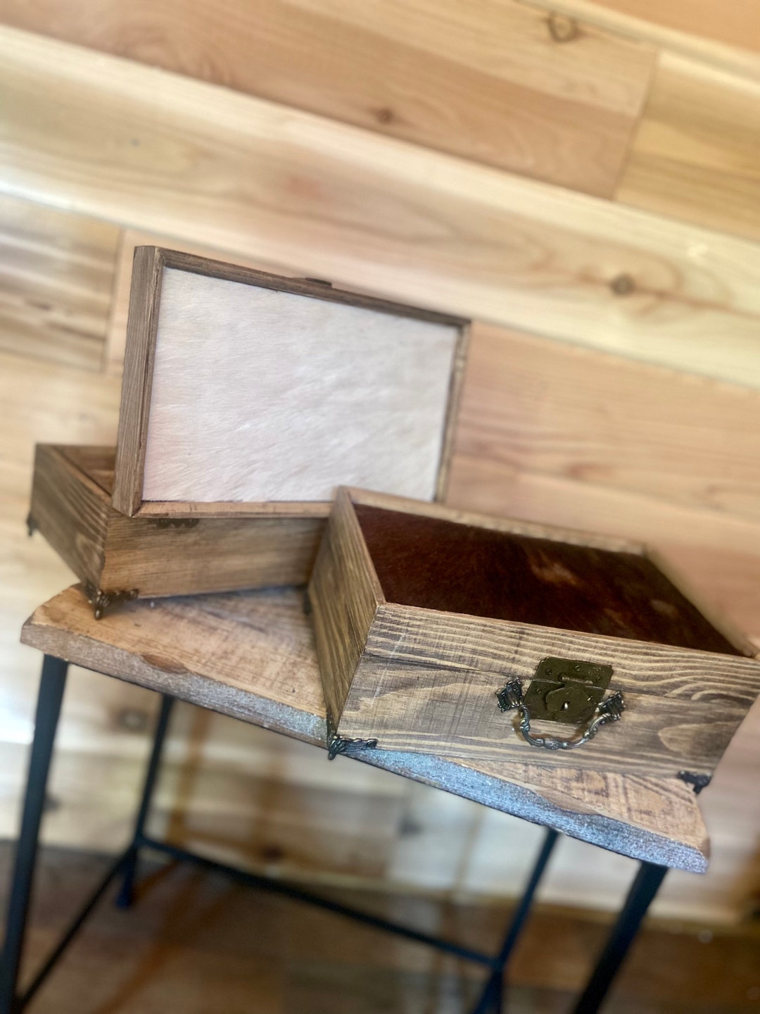 Western Cowhide 10” Jewelry Box - Etsy