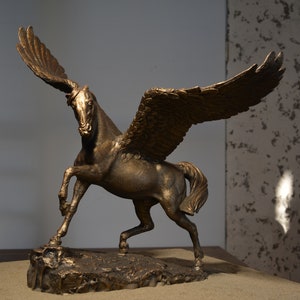 Pegasus Sculpture, Pegasus, Mythological Pegasus Statue, Handmade ...