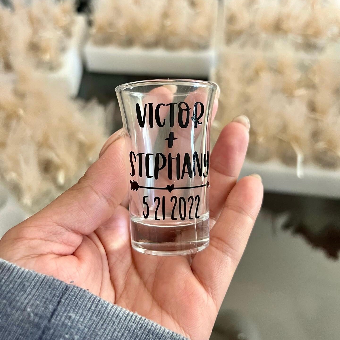 Custom Shot Glass Party Favors for Weddings, Bachelorette Parties, Baby ...
