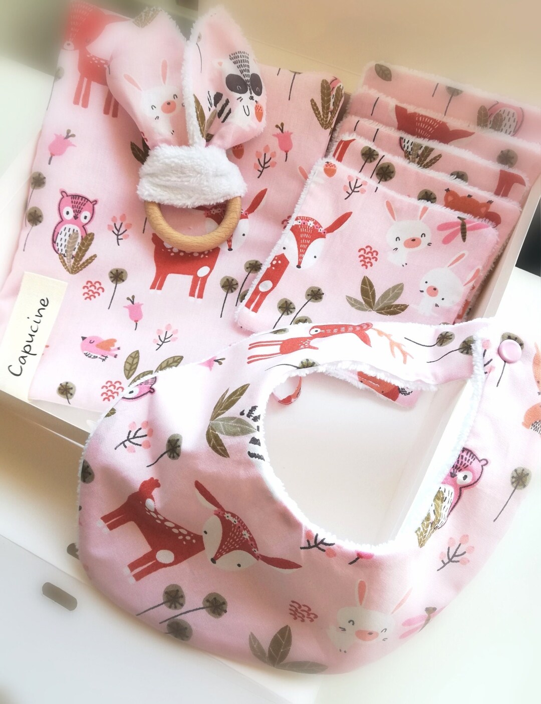 Personalized Birth Gift Box for Baby Girl With Pink Name With - Etsy