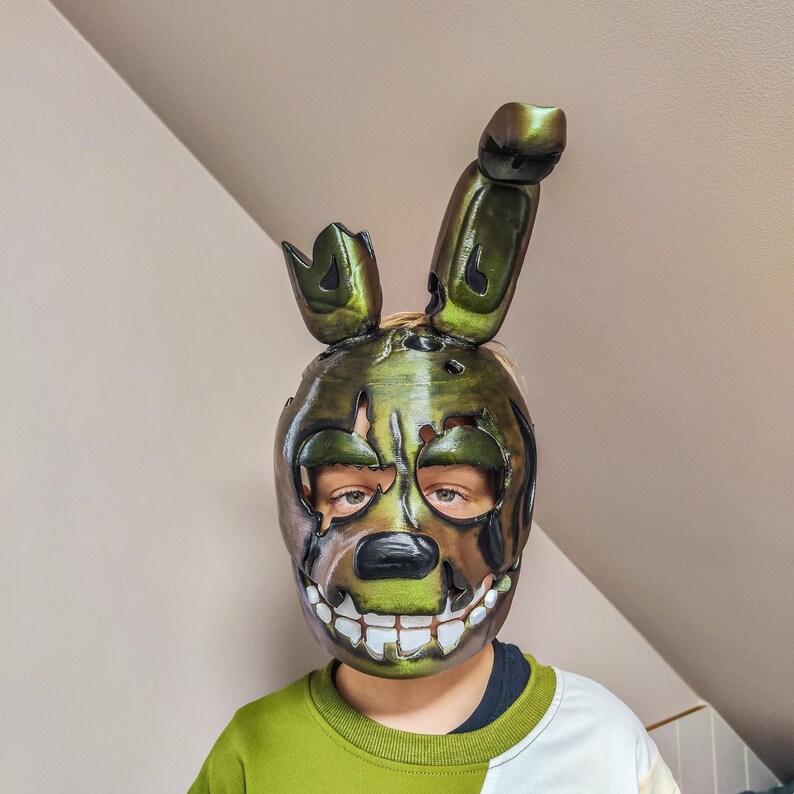 Super Realistic Springtrap FNAF Mask 3D Printed, Hand-painted, Unique ...