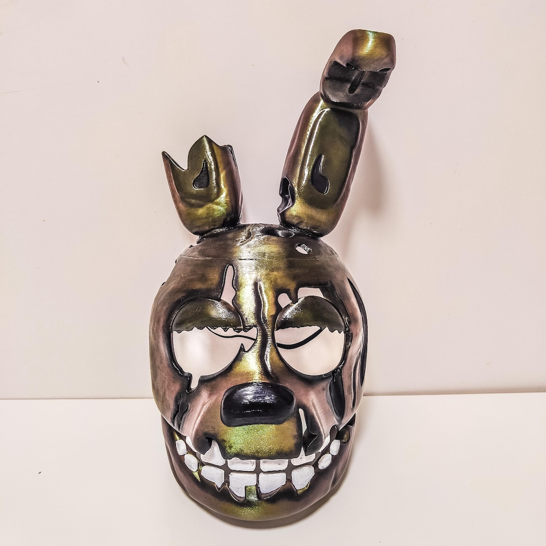 Super Realistic Springtrap FNAF Mask 3D Printed, Hand-painted, Unique ...