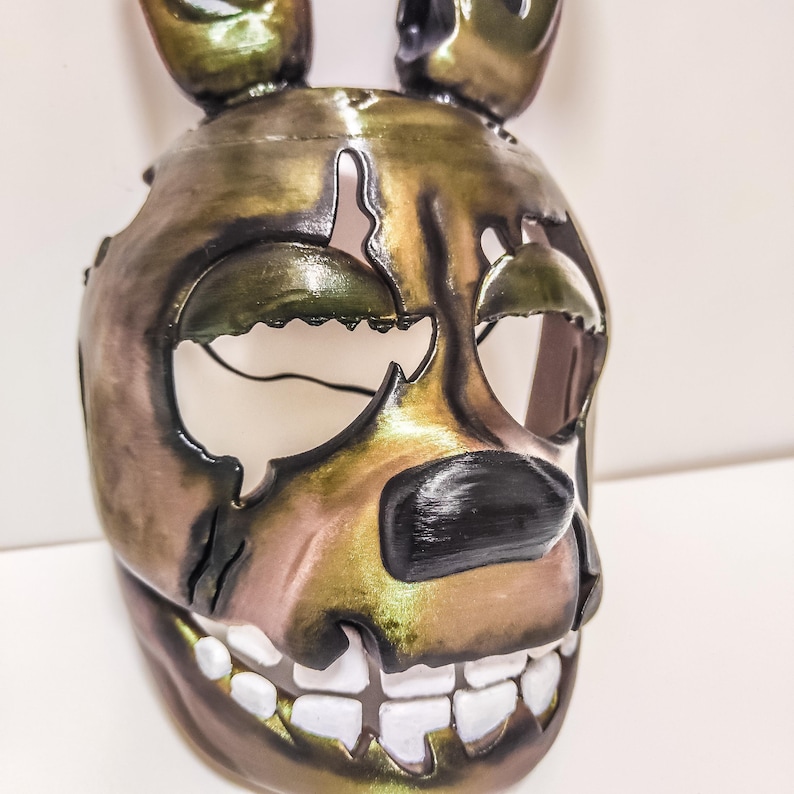 Super Realistic Springtrap FNAF Mask 3D Printed, Hand-painted, Unique ...