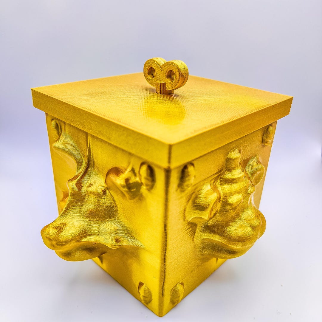 Golden FNAF Character Box – Five Nights at Freddy's – Shiny Gold Finish ...