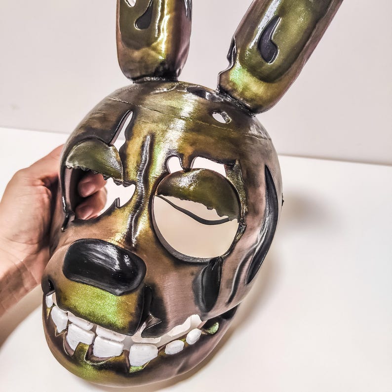 Super Realistic Springtrap FNAF Mask 3D Printed, Hand-painted, Unique ...
