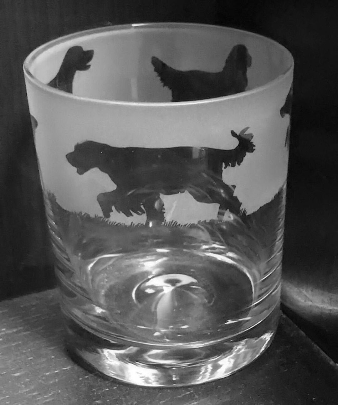 GORDON SETTER GLASS | 30cl Glass Whisky Tumbler With Gordon Setter ...