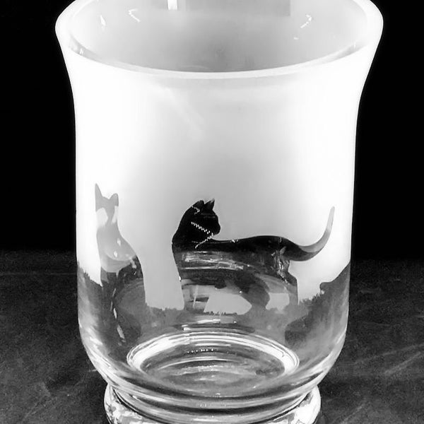 Glass Cat Vase - Etsy UK