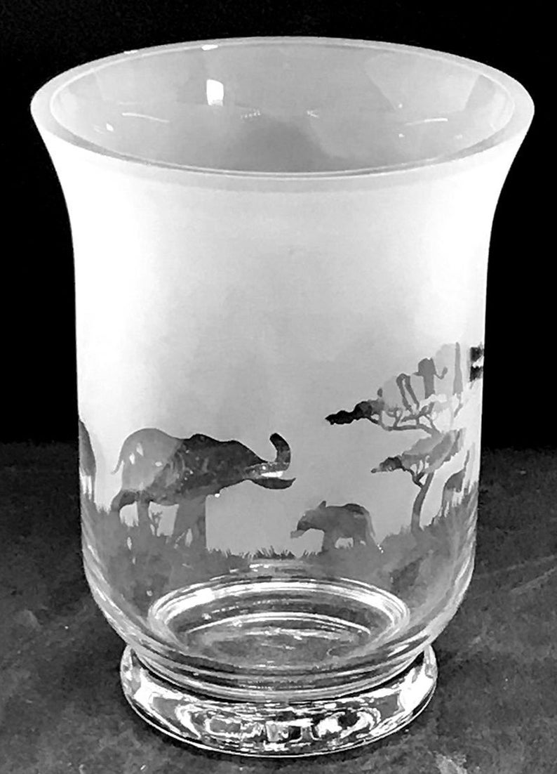 SAFARI Frieze Clear Glass Vase (14.5cm, Boxed) - Etsy
