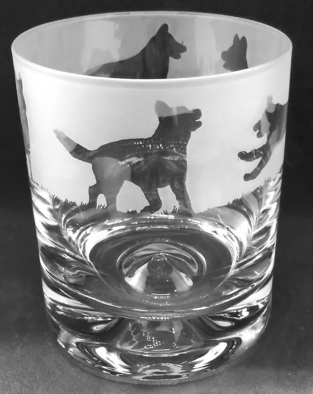GERMAN SHEPHERD GLASS | 30cl Glass Whisky Tumbler With German Shepherd ...