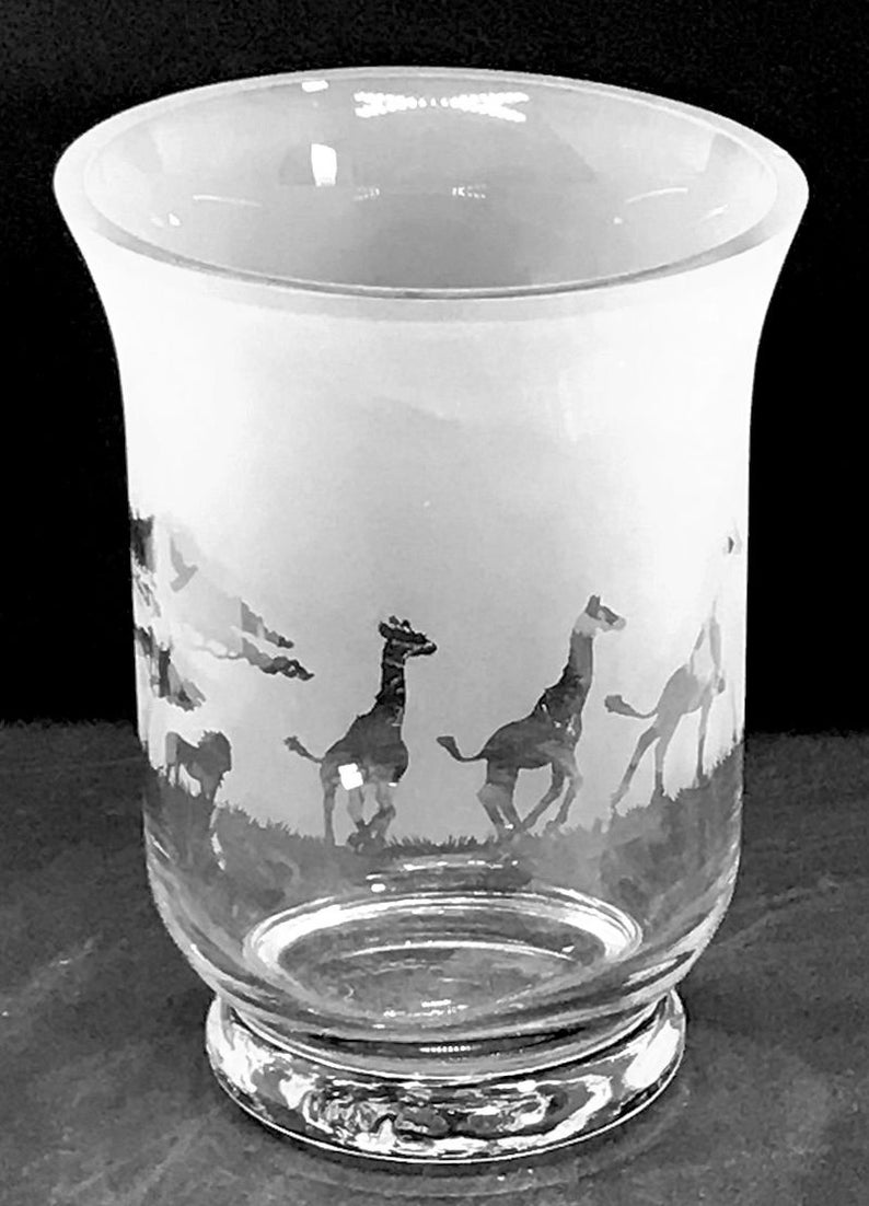 SAFARI Frieze Clear Glass Vase (14.5cm, Boxed) - Etsy