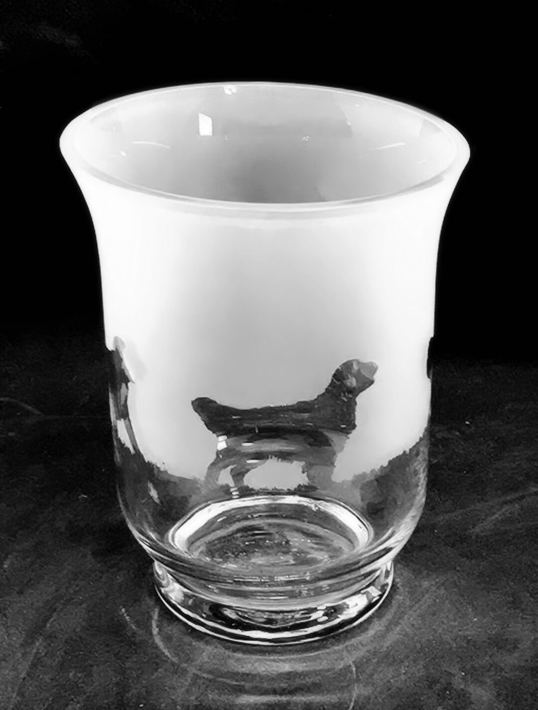 GOLDEN RETRIEVER Frieze Clear Glass Vase (14.5cm, Boxed) - Etsy