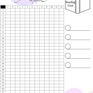 Printable Reading Journal Pages, Beautiful Pink and Purple Theme - Etsy