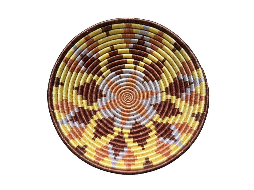 Genuine Rwandan Handwoven Basket With Certificate - Etsy