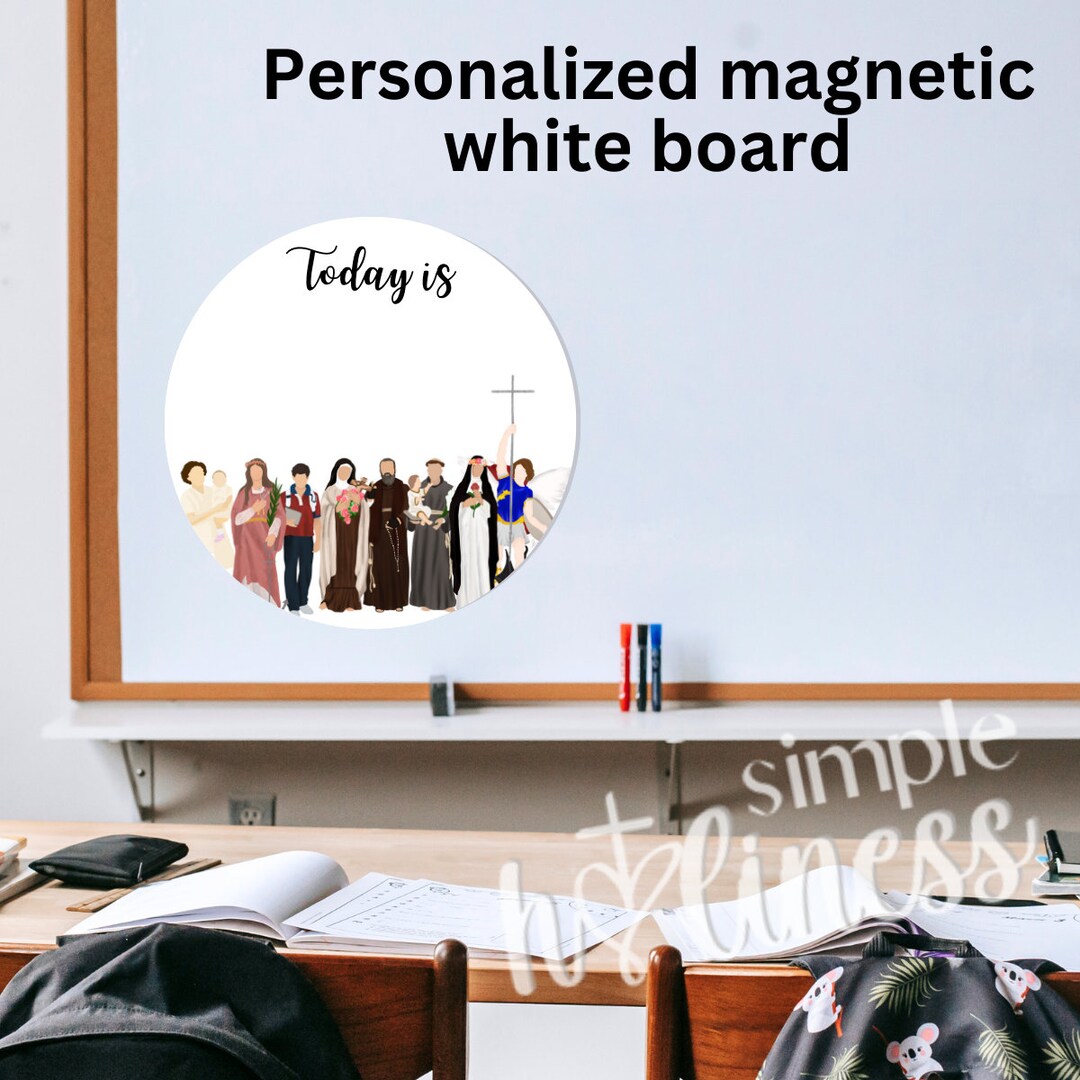 Classroom Personalized Saint Feast Day Sign, Liturgical Living, Saint ...