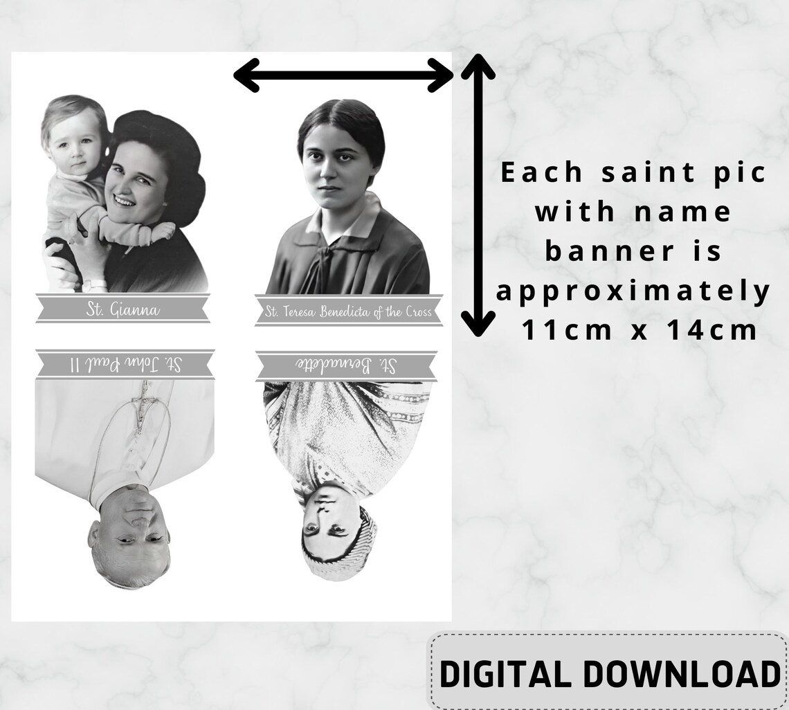 Saint Pictures for Banner DIGITAL DOWNLOAD - Etsy