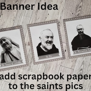 Saint Pictures for Banner DIGITAL DOWNLOAD - Etsy