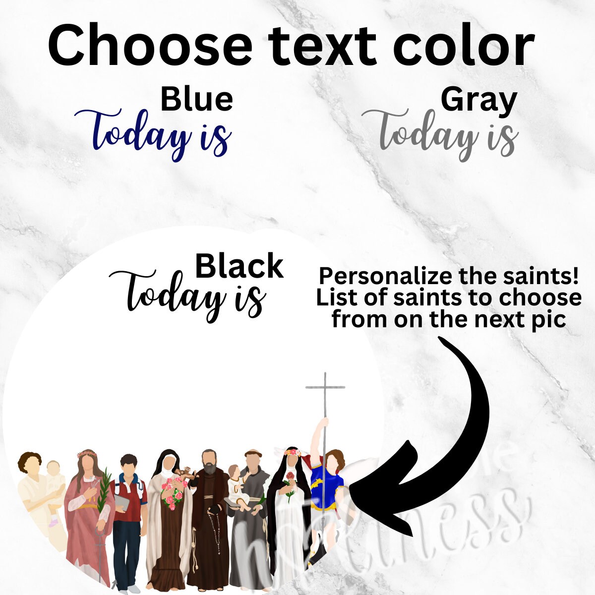 Personalized Today Is... Saint Feast Day Sign, Liturgical Living, Saint ...