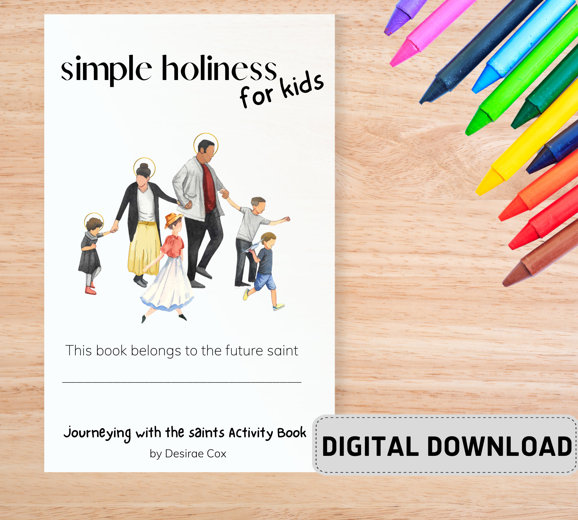 Simple Holiness for Kids Saint Activity Worksheets- DIGITAL DOWNLOAD - Etsy
