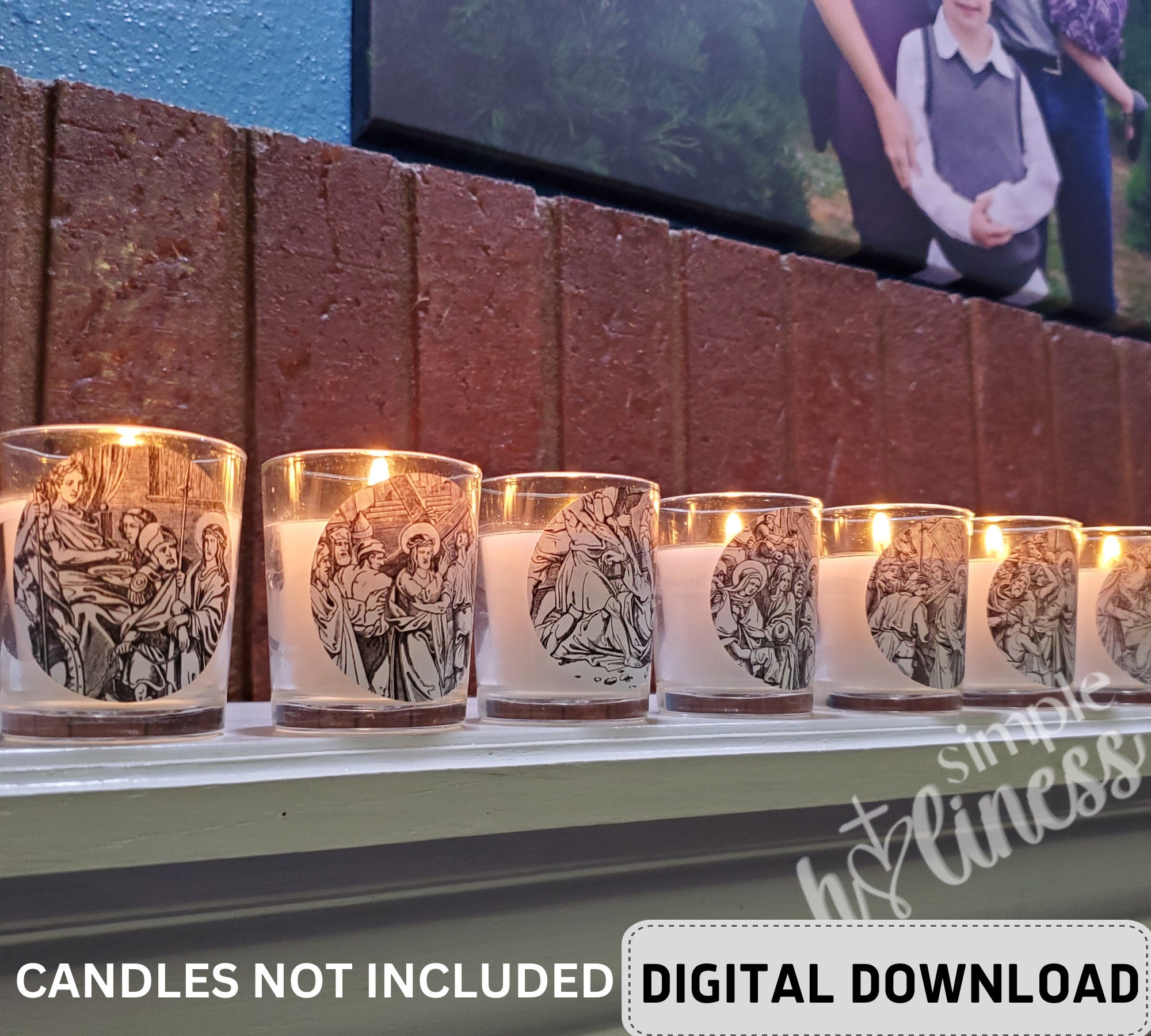 Parish/school Use- Stations of the Cross 2" Stickers Template- DIGITAL ...