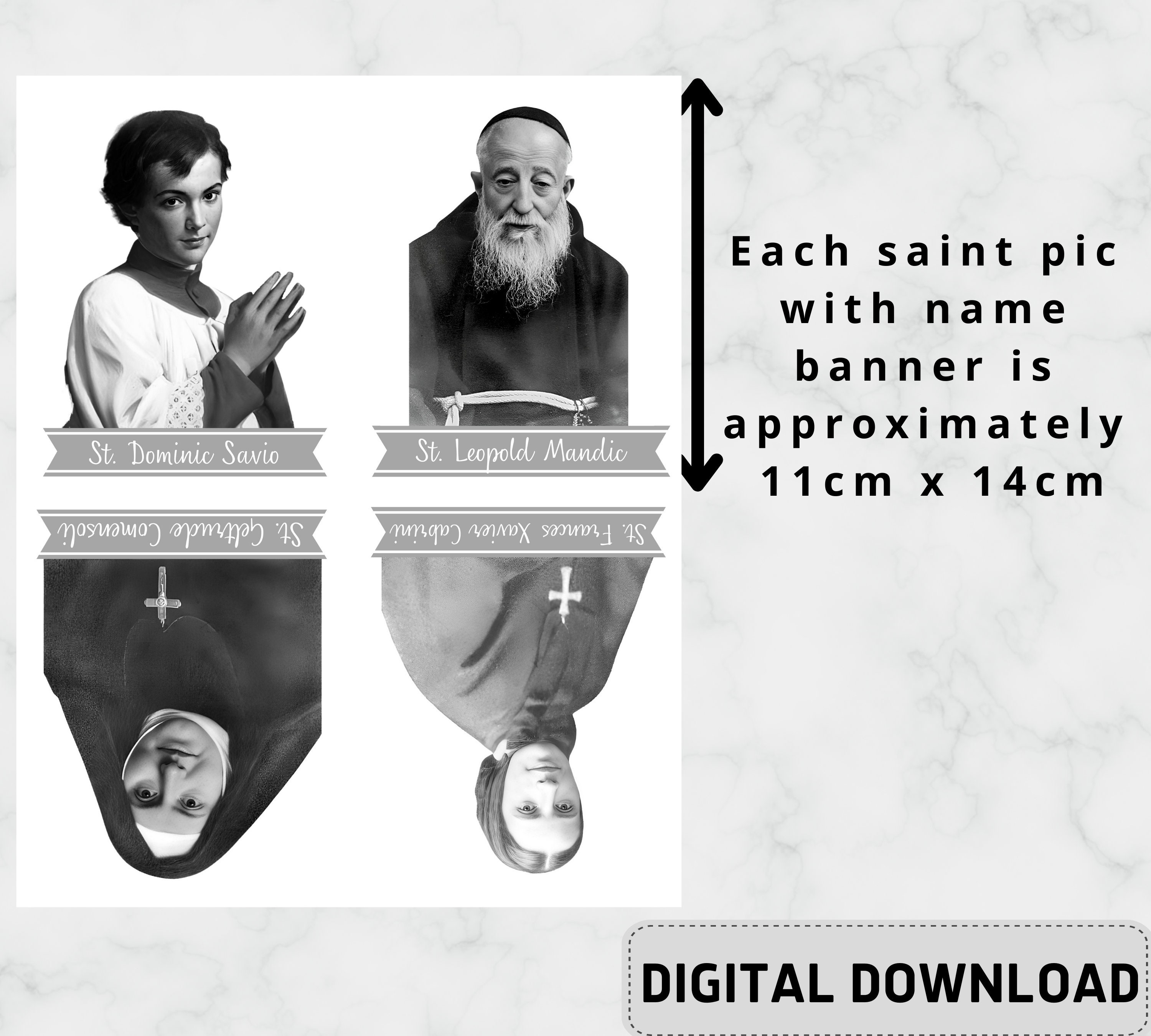 Saint Pictures for Banner Version 2 DIGITAL DOWNLOAD - Etsy