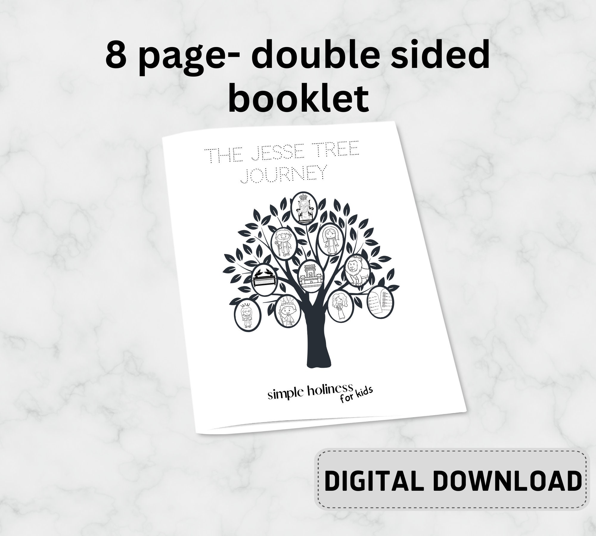 Kids Jesse Tree Booklet & Coloring Pages- DIGITAL DOWNLOAD - Etsy