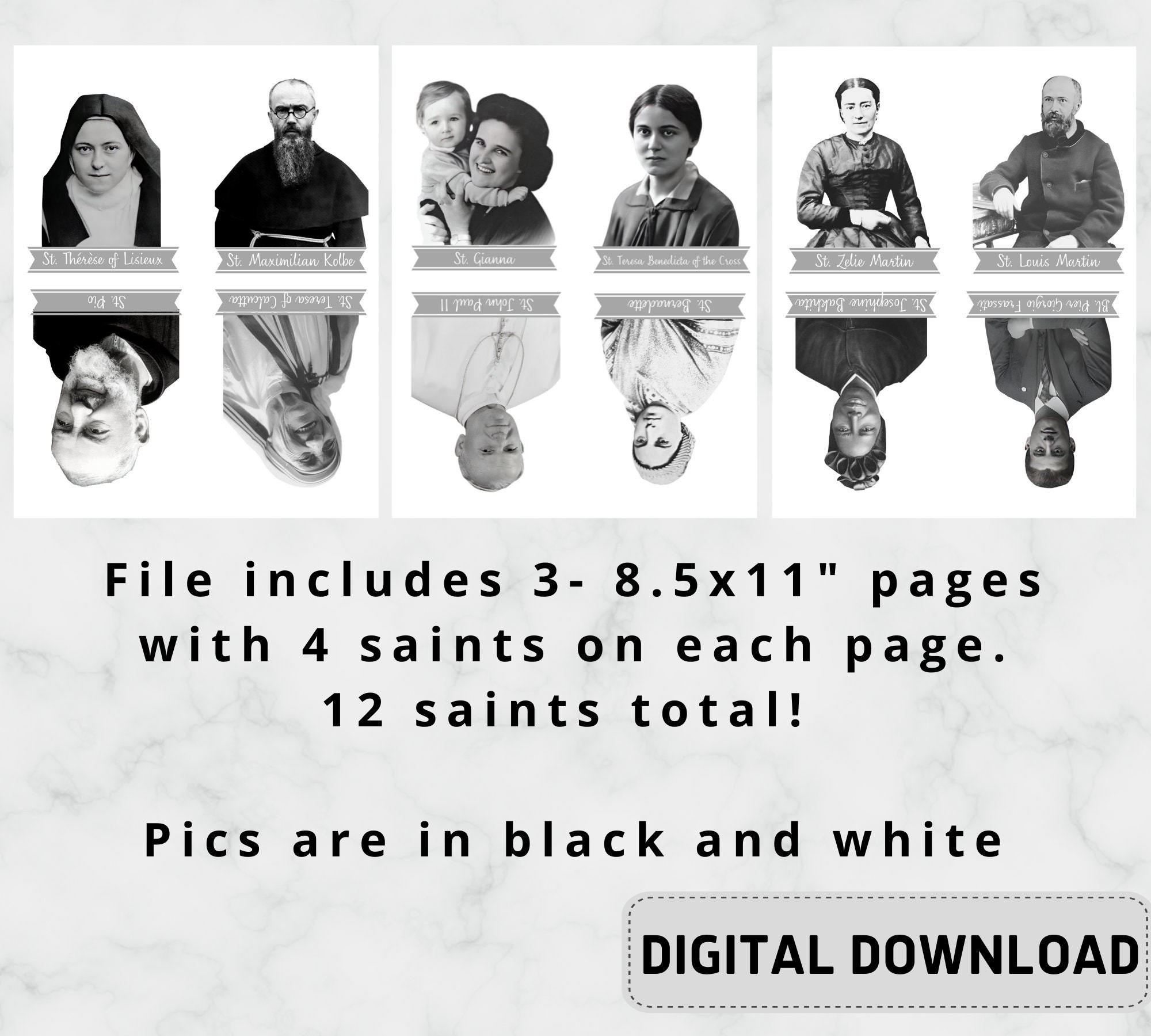 Saint Pictures for Banner DIGITAL DOWNLOAD - Etsy