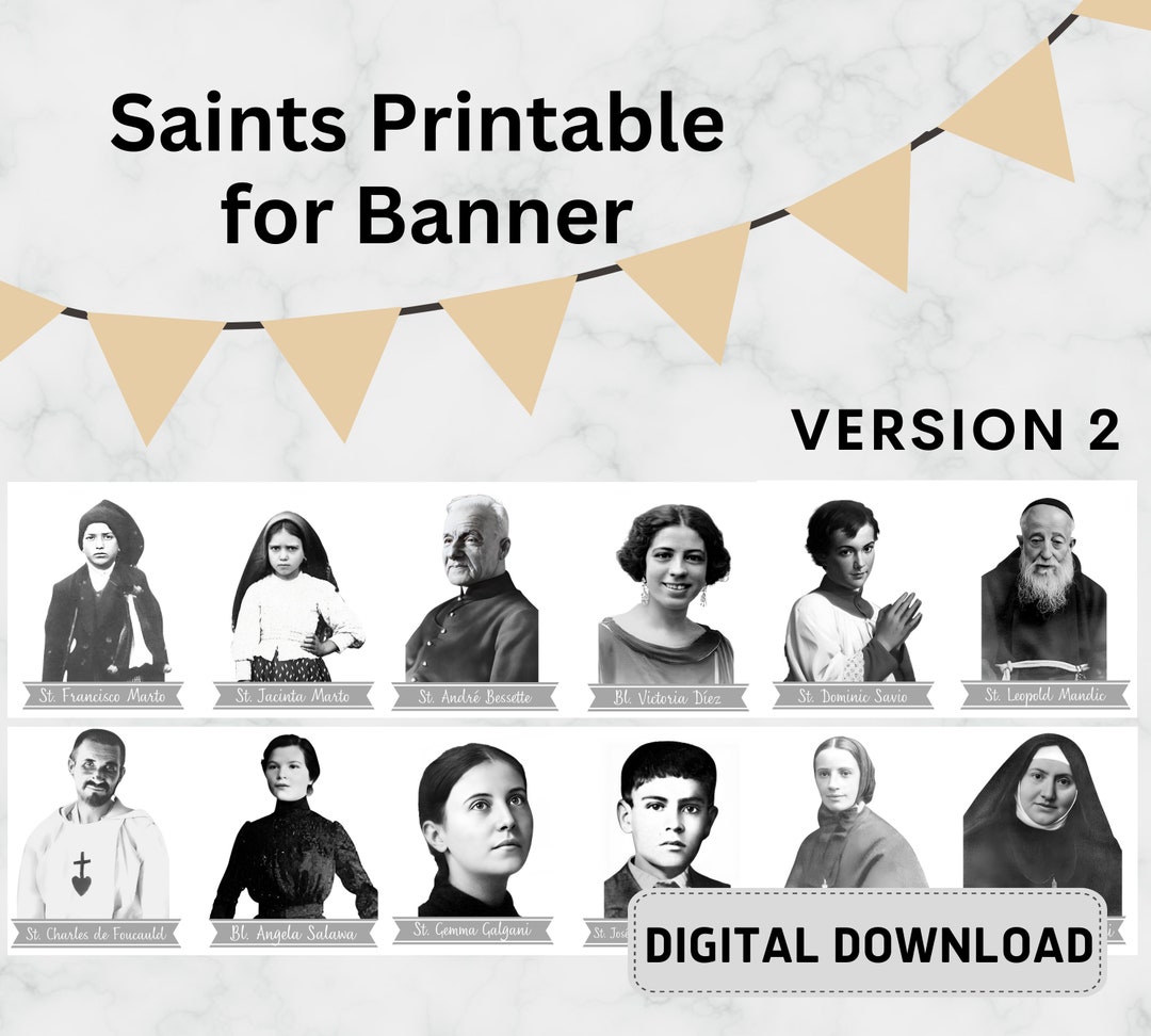 Saint Pictures for Banner Version 2 DIGITAL DOWNLOAD - Etsy