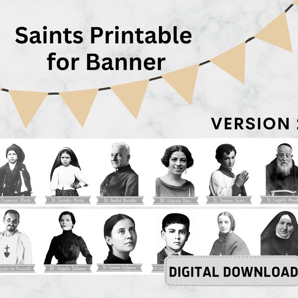 Catholic Saint Banner - Etsy